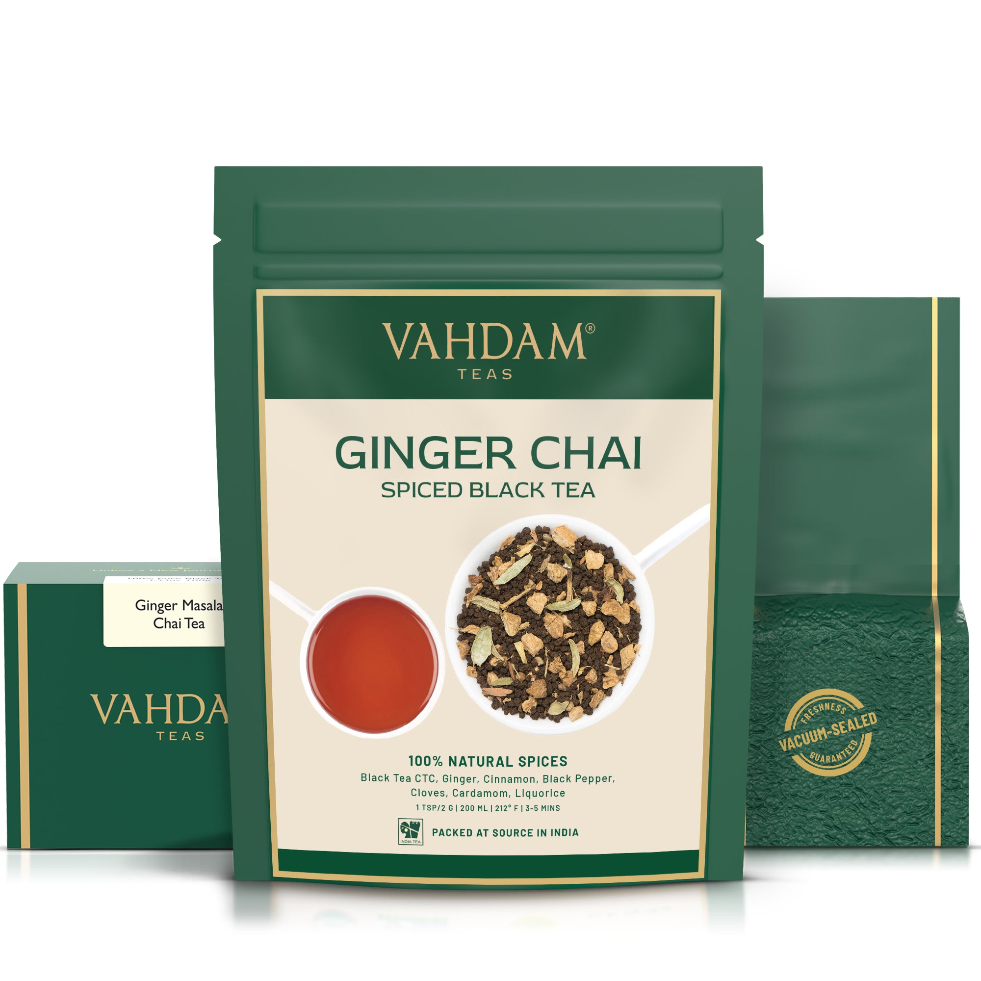 Ginger masala Chai Tea, 100g - VAHDAM® India