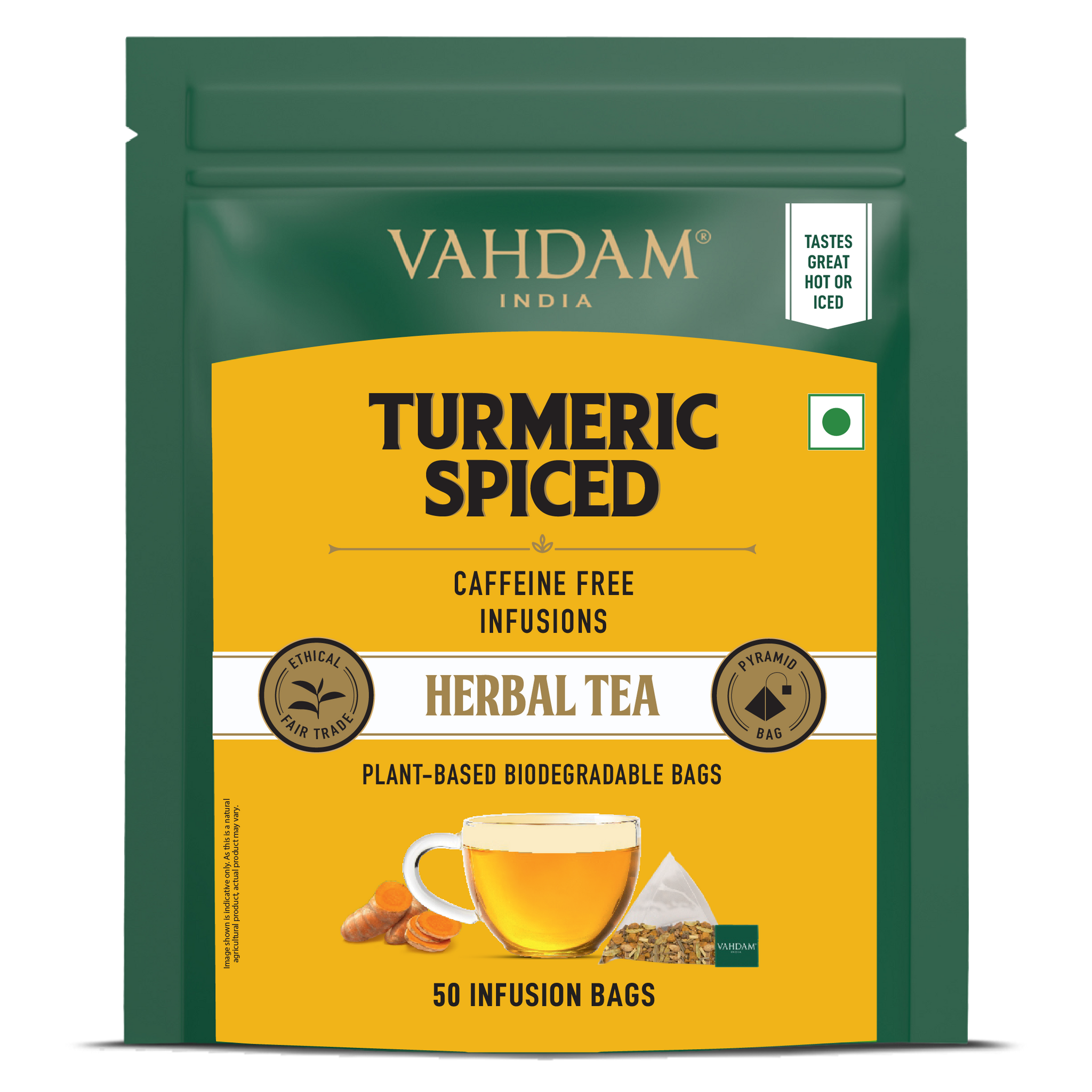 Buy Turmeric Spiced Herbal Tea Tisane Online @ Best Prices in India